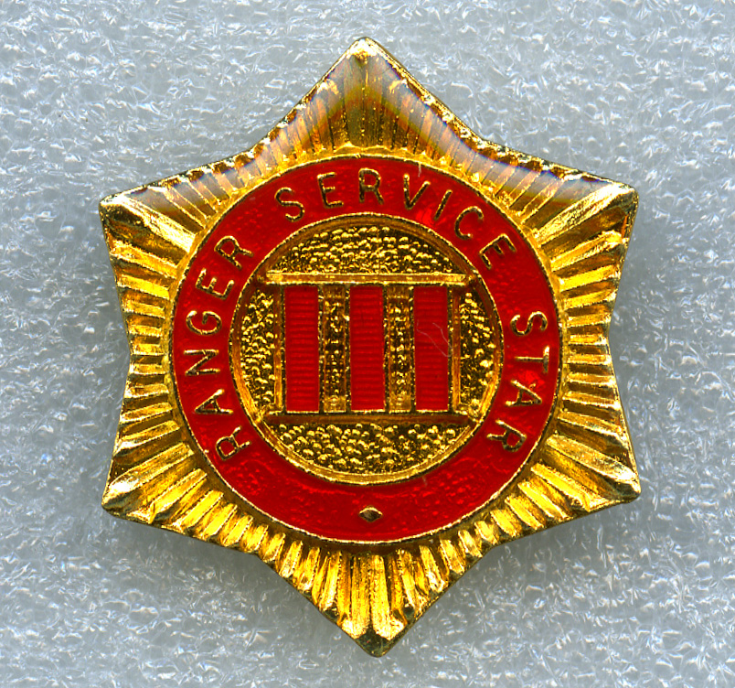 Ranger Uniform Badges - Service Stars - Guiding Stories
