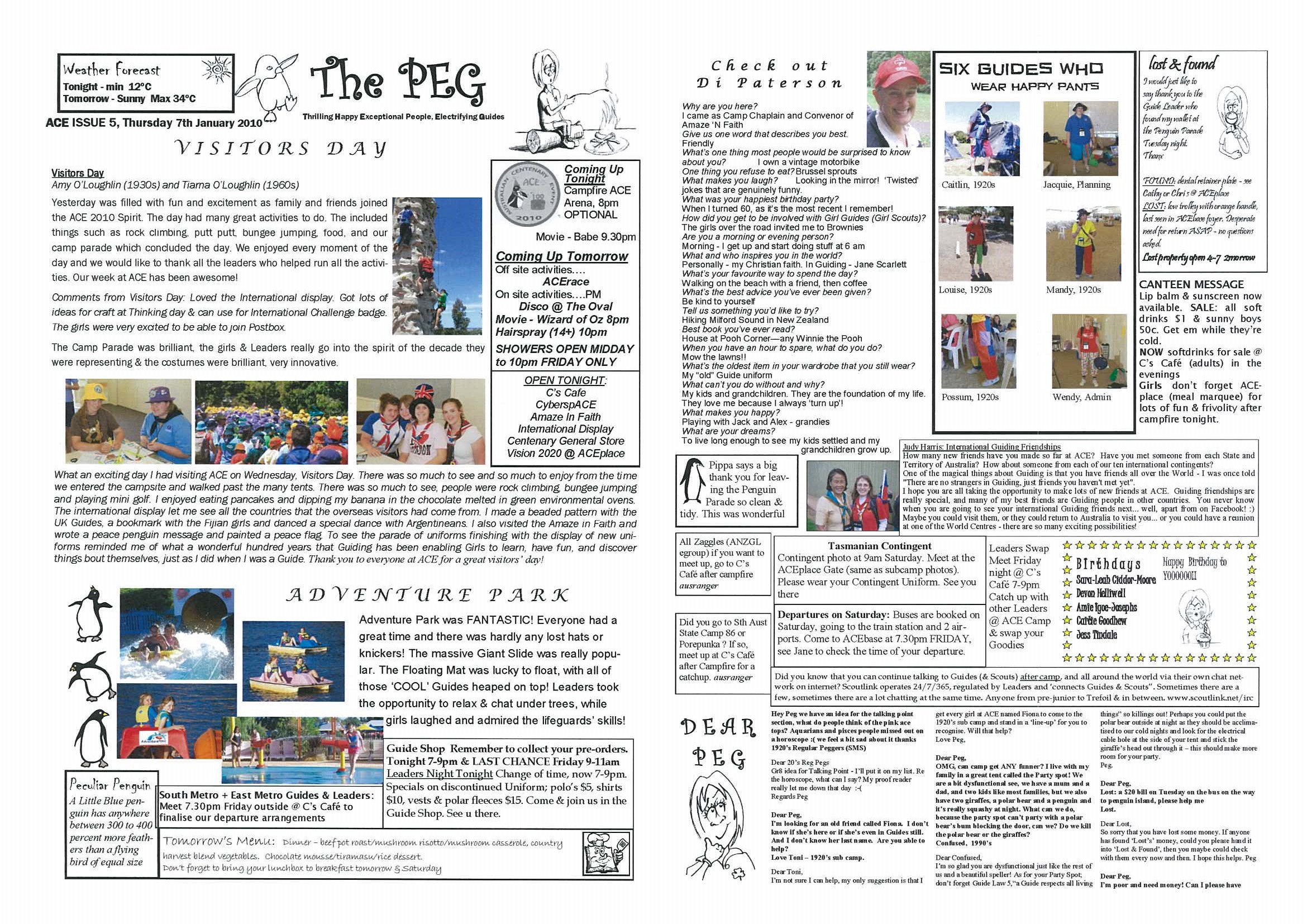 ACE 2010 - The Peg Newsletter Issue 5 - Guiding Stories