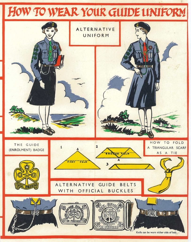 Guide Uniform Chart 1962 - Guiding Stories